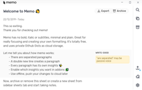 Memo App - Take Smarter notes with GitHub Gists | Memo App